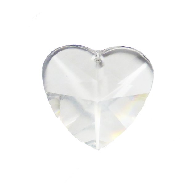Hjerte klar krystal Asfour krystal - Hjerter - Naturkost