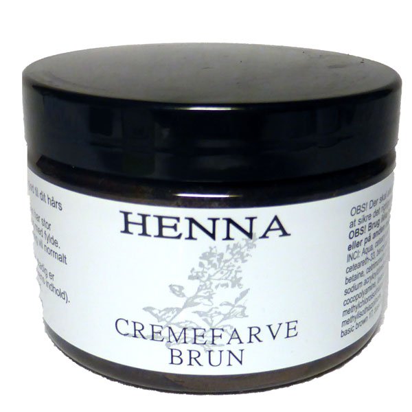 Henna cremefarve brun - Fast lav pris - Naturkost