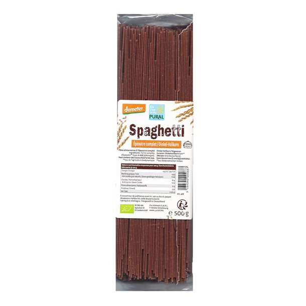 Speltl Spaghetti fuldkorns demeter økologisk - Spelt & Emmer pasta ...